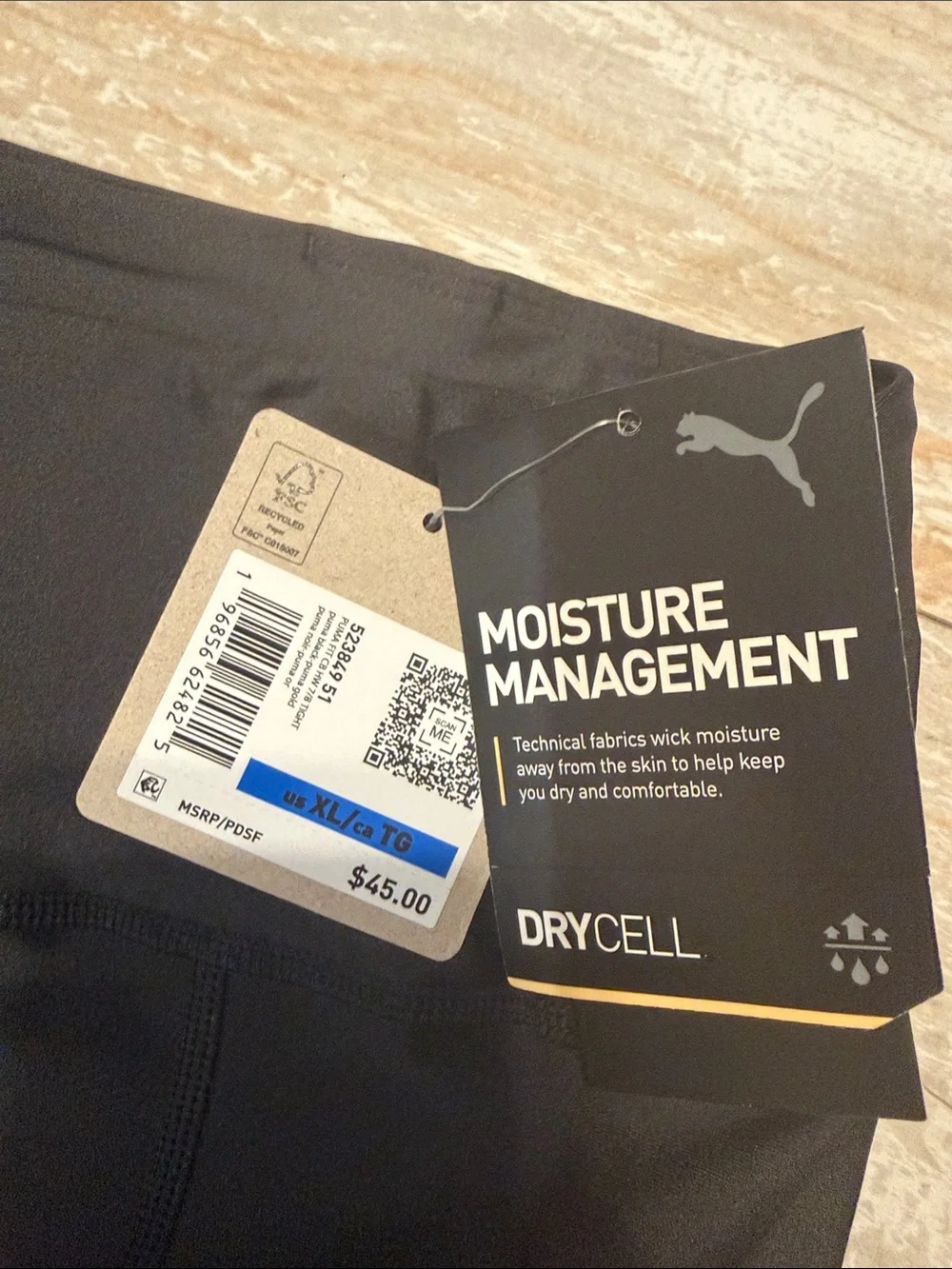 Puma | Pants & Jumpsuits | Puma Black Leggings With Gold Puma Script Xl ...